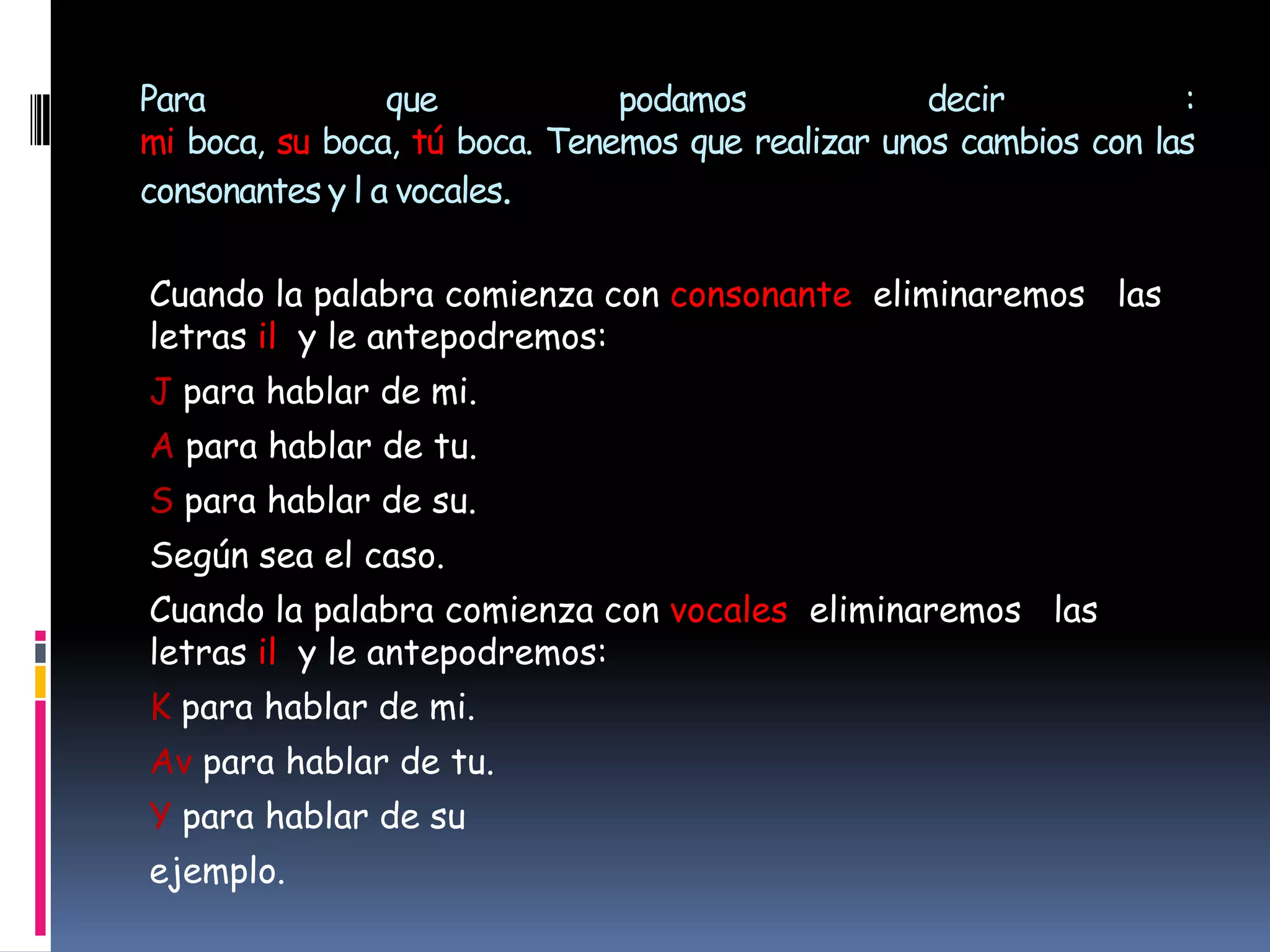 Tsotsil (Partes del cuerpo ) | PPTX