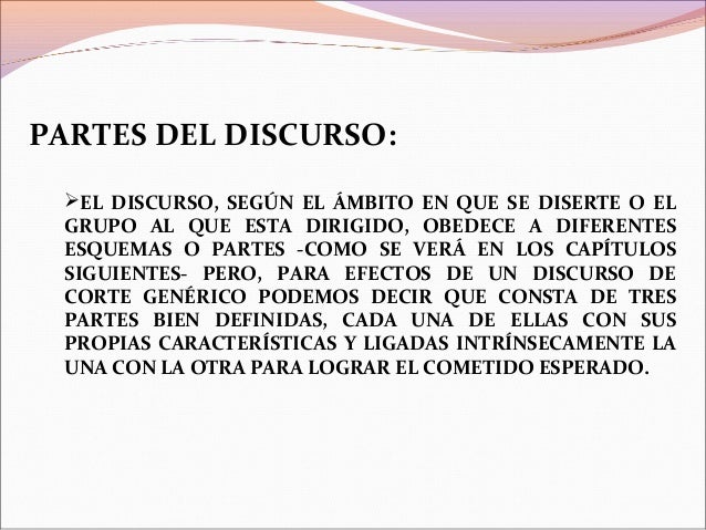 Partes Del Discurso Pdf
