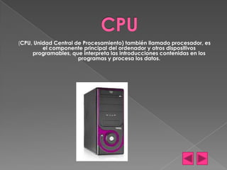 Partes del hardware | PPTX