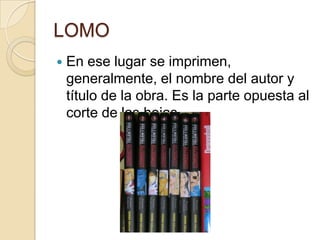 Partes del libro | PPTX