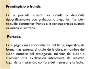 Partes del libro | PPT | Publishing Industry | Industries
