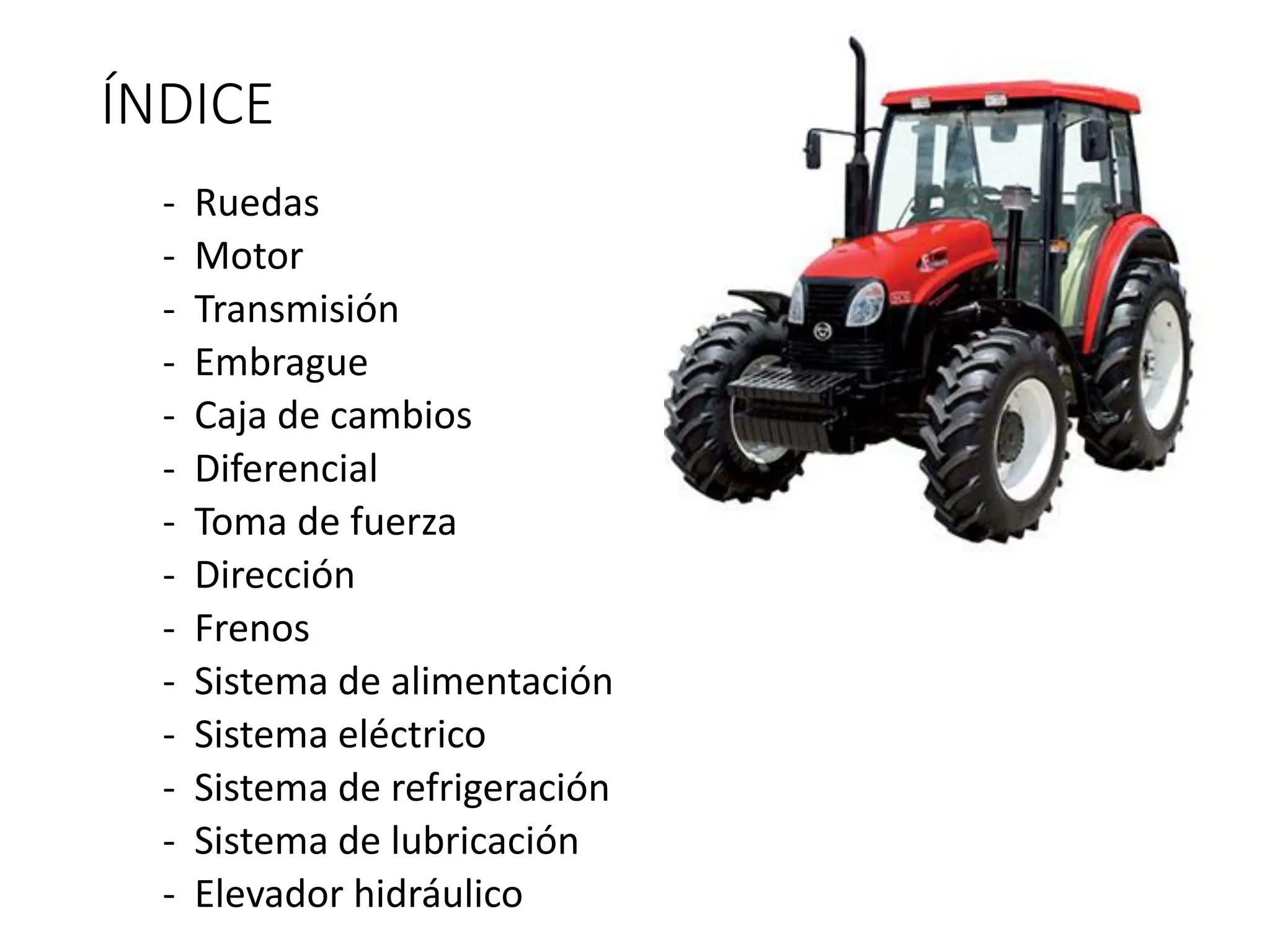 PARTES DEL TRACTOR muy sencillo presentacion | PDF