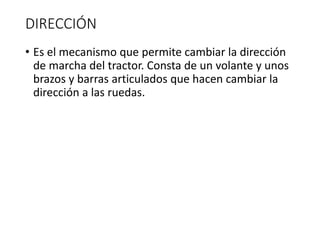 PARTES DEL TRACTOR muy sencillo presentacion | PDF