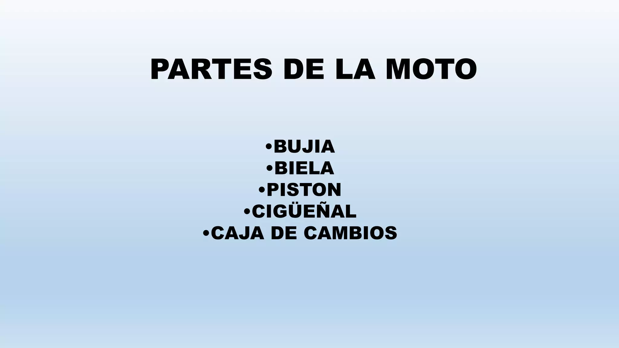 Partes de una motocicleta | PPTX