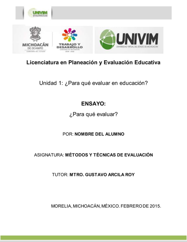 "Partes de un Ensayo" | PDF