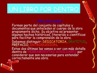 Partes de un libro | PDF