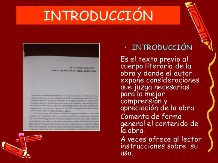 Que Es La Introduccion En Un Libro - Leer un Libro