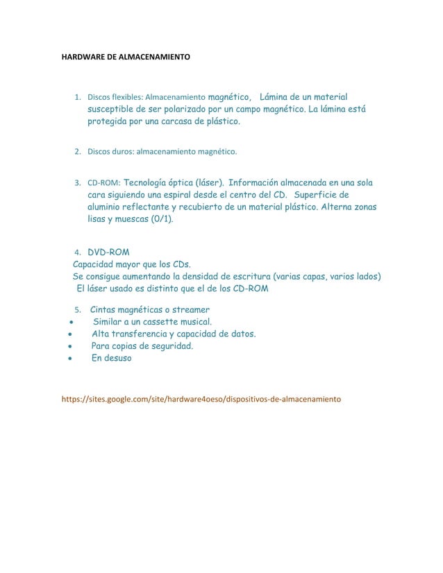 Partes de un sistema computacional | PDF