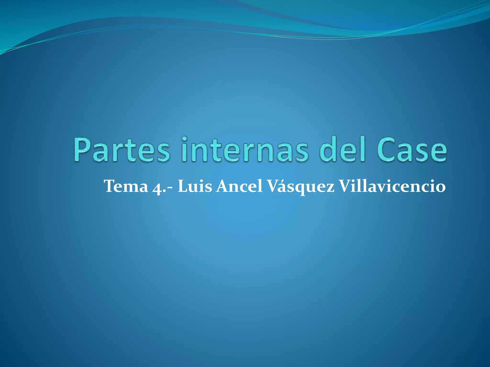 Partes internas del case | PPTX