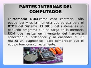 Partes internas del computador | PPT