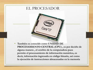 la relacion entre los diferentes elementos del hardware y su ...