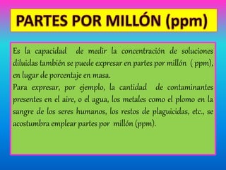 Partes por millòn | PPTX