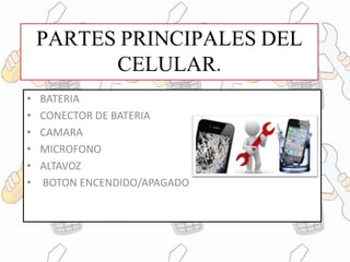 Partes principales del celular | PPTX