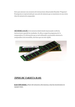 Partes y componentes de la computadora | PDF