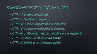 Partes y funciones del teclado | PPTX