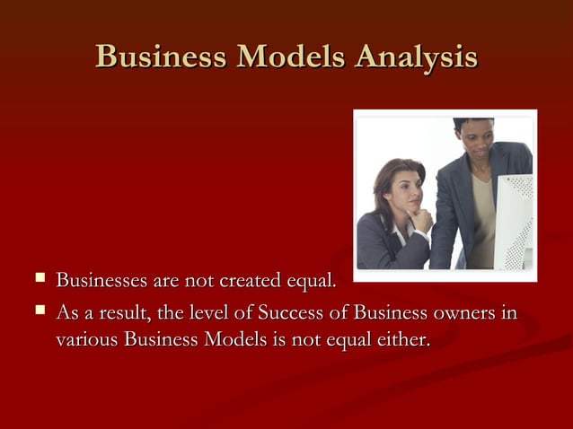Part Four - Business Models Analysis | PPT