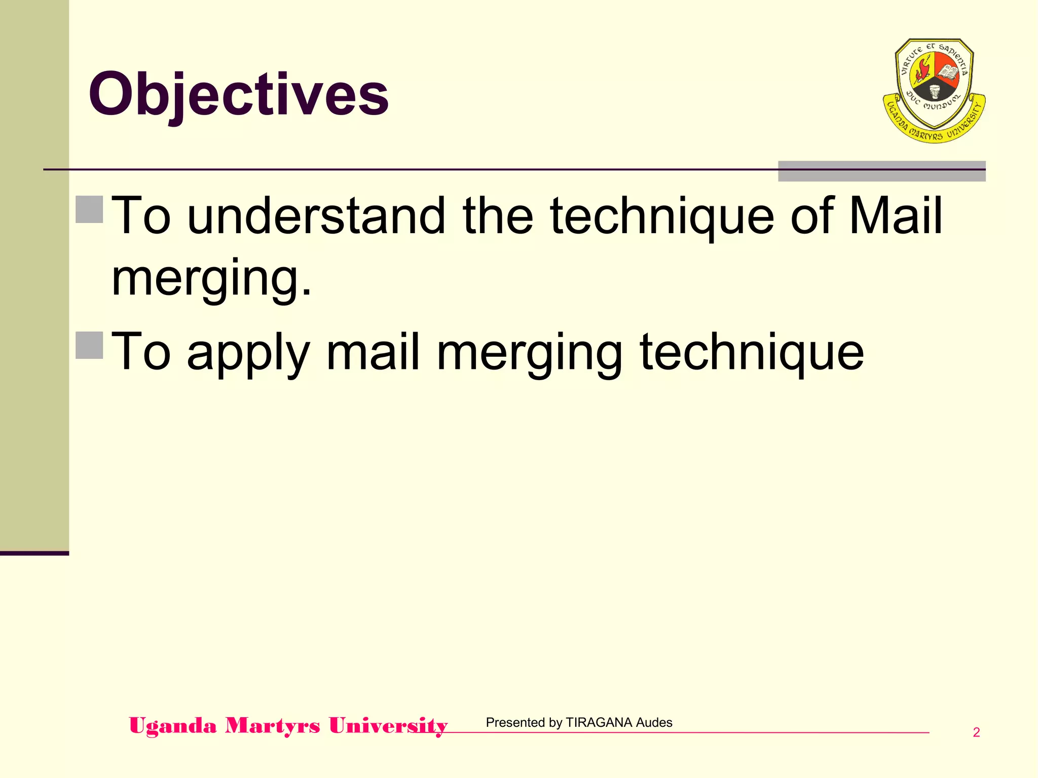 Part four mail_merging | PPT