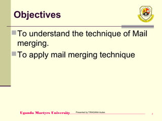 Part four mail_merging | PPT
