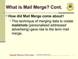 Part four mail_merging | PPT