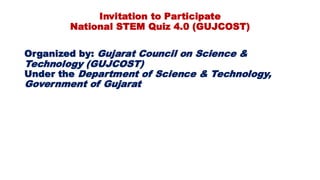 National stem quiz 4.0 GUJCOST by ritima | PDF