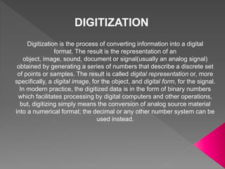 Digitization ppt | PPTX