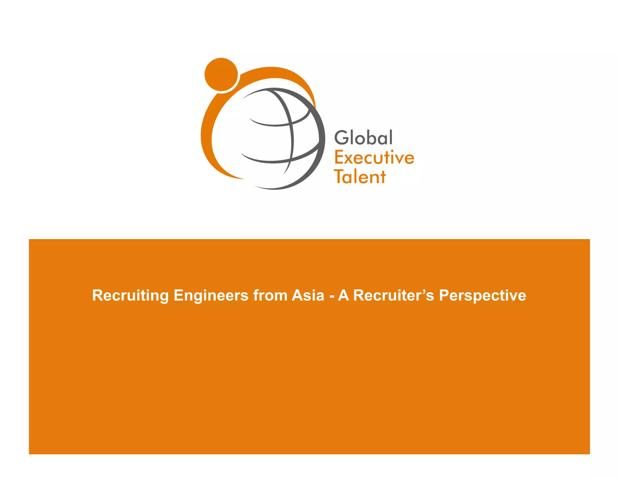 Recruiting Asian Engineers | PDF