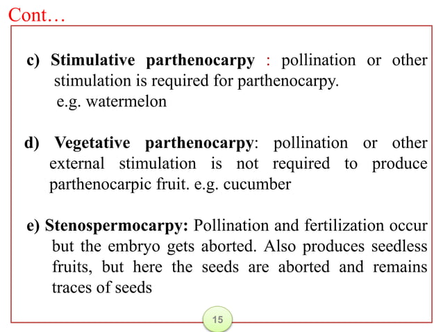 Parthenocarpic vegetables.pptx | Infertility | Reproductive Health