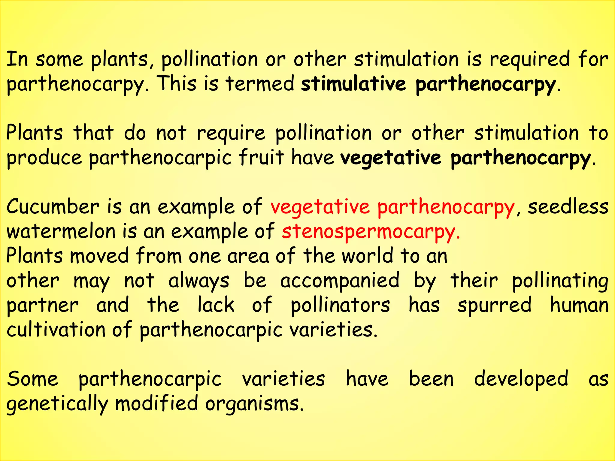 Parthenocarpy | PPTX