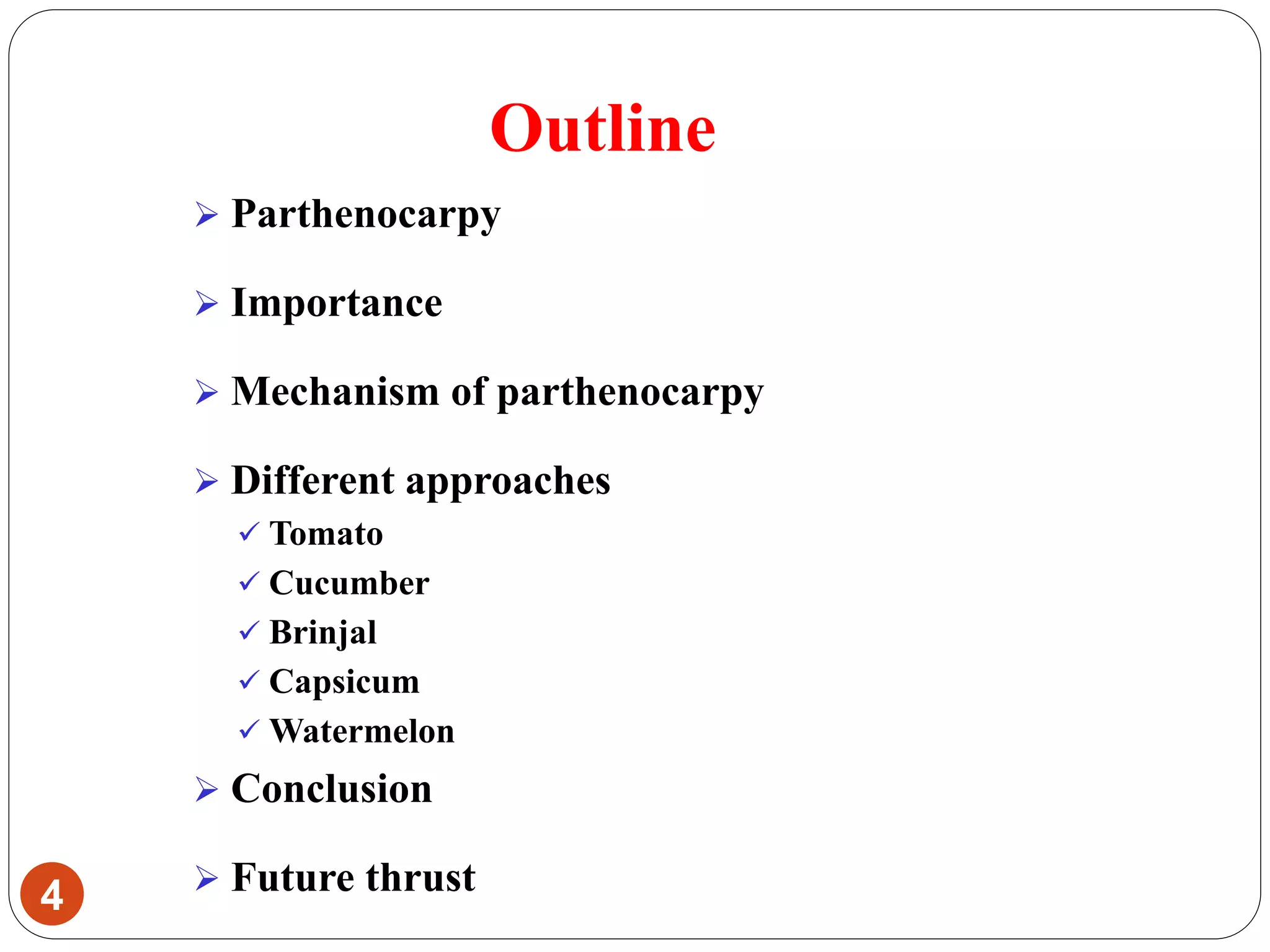 Parthenocarpy | PPTX