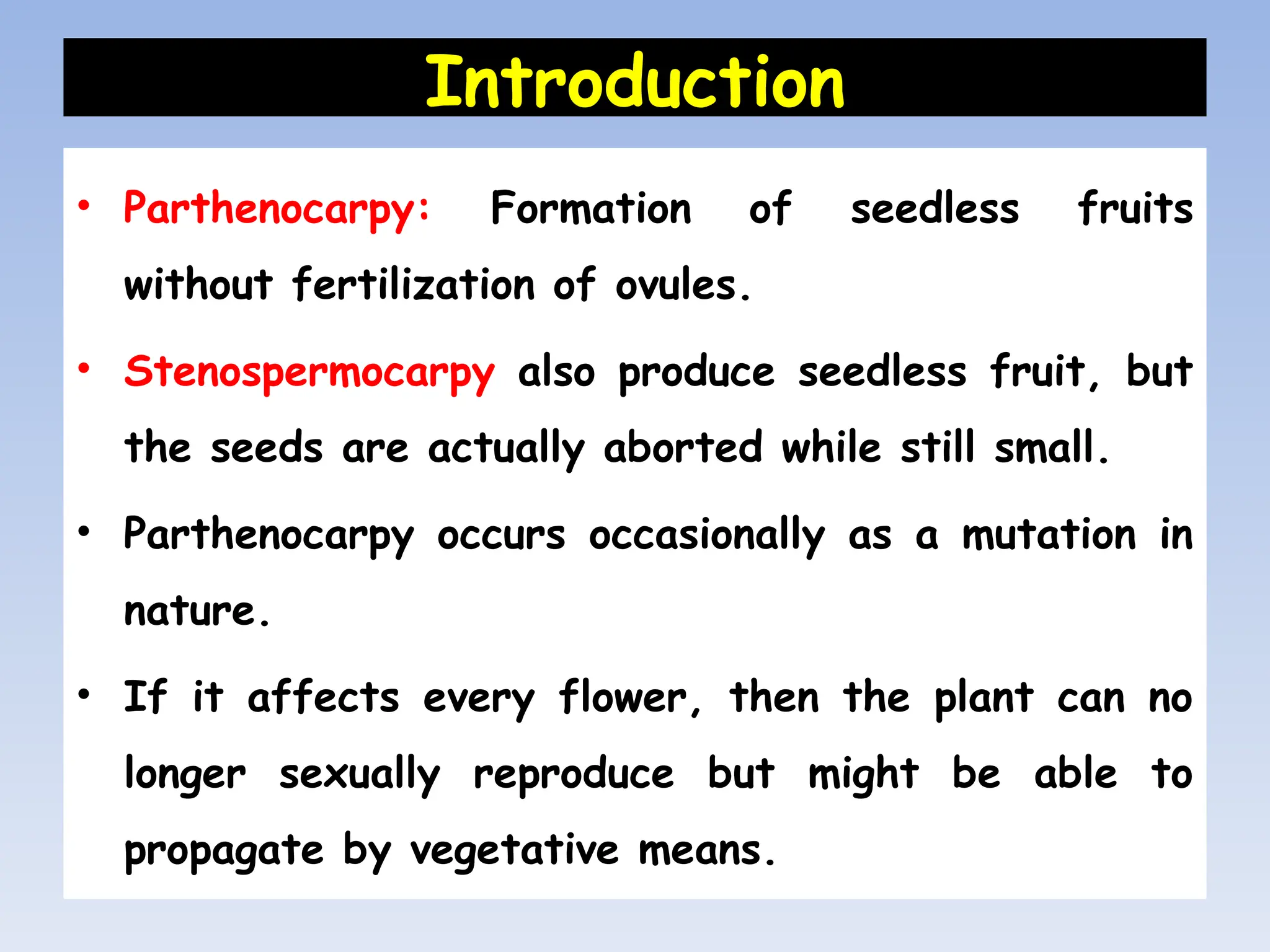 Parthenocarpy in Vegetable crops .ppt