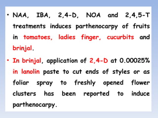 Parthenocarpy in Vegetable crops .ppt