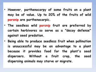 Parthenocarpy in Vegetable crops .ppt