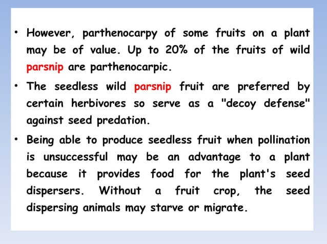 Parthenocarpy in Vegetable crops .ppt