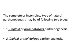 Parthenogenesis | PPTX