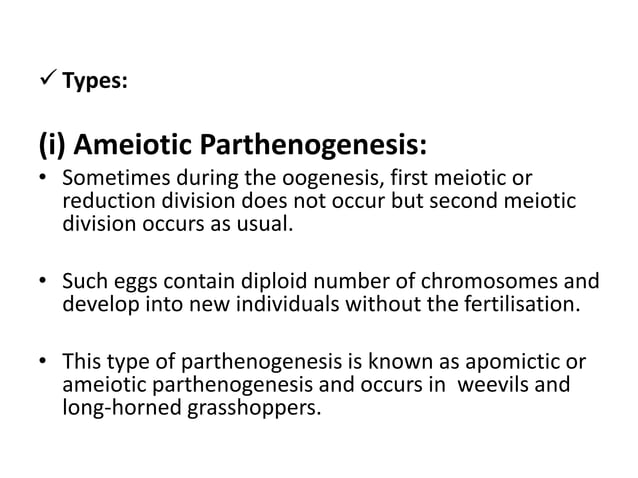 Parthenogenesis | PPTX