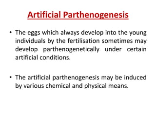 Parthenogenesis | PPTX