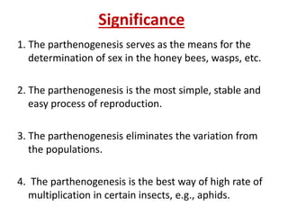 Parthenogenesis | PPTX