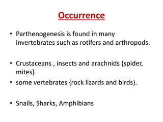 Parthenogenesis | PPTX