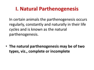Parthenogenesis | PPTX