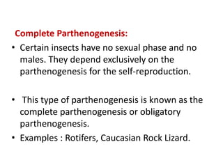 Parthenogenesis | PPTX