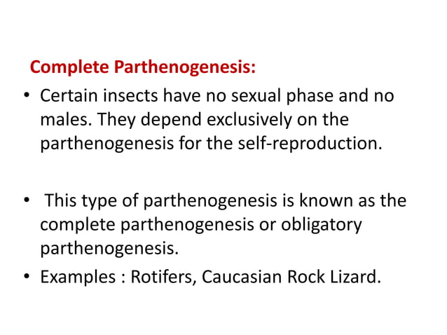 Parthenogenesis | PPTX