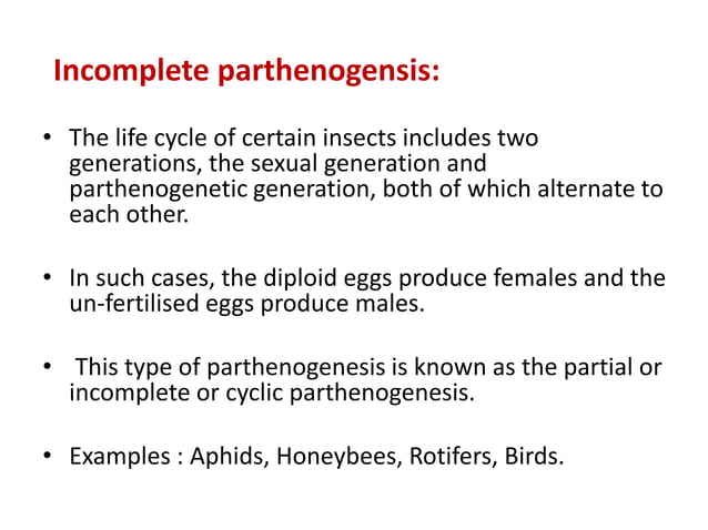 Parthenogenesis | PPTX