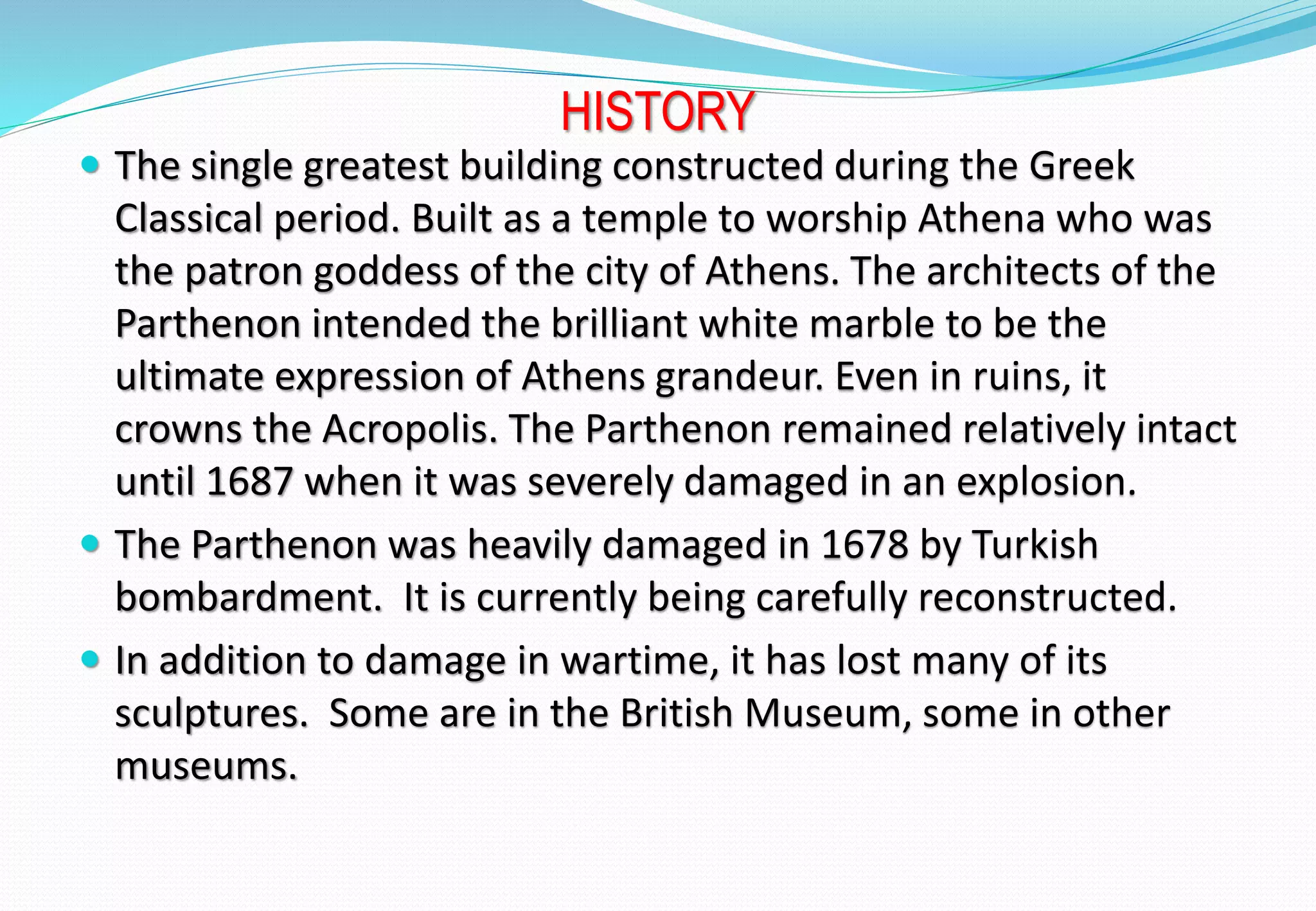 Parthenon GREEK ARCHITECTURE | PPTX