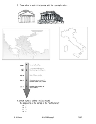 Parthenon Pantheon Worksheet | DOCX