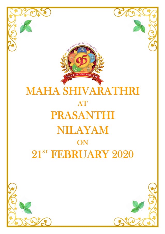 Parthi card to swami 2020 | PDF