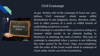 Supreme Courts Contempt Jurisdiction in accordance with the ...