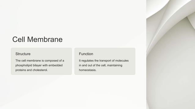 The cell : Structures and Functions. | PPTX | Biological Sciences | Science