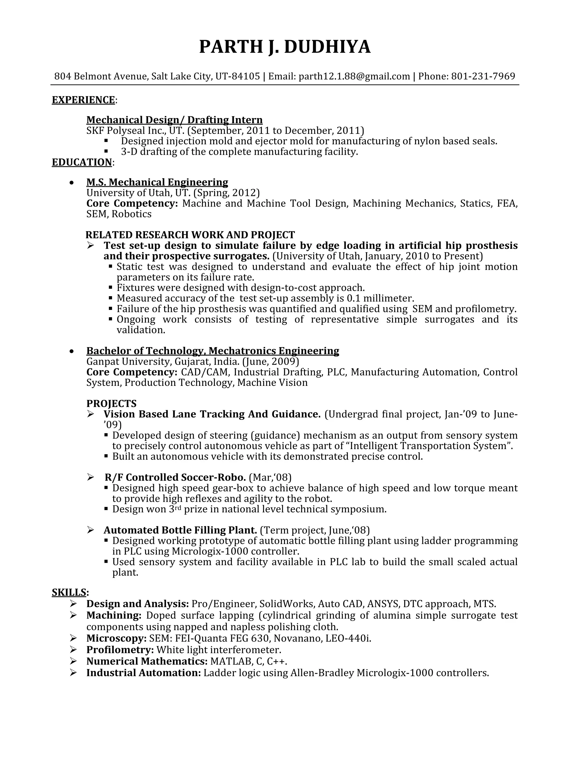 Parth Resume | PDF