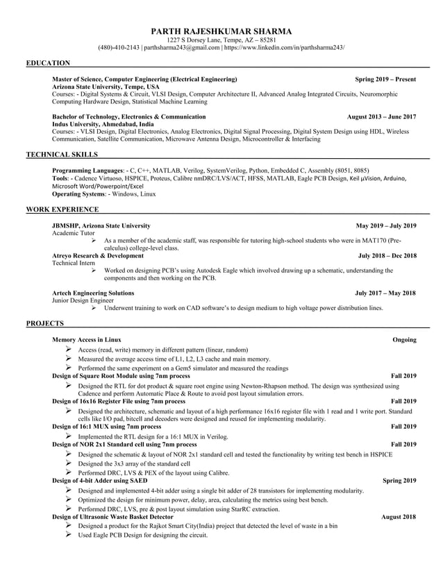 Parth resume | PDF