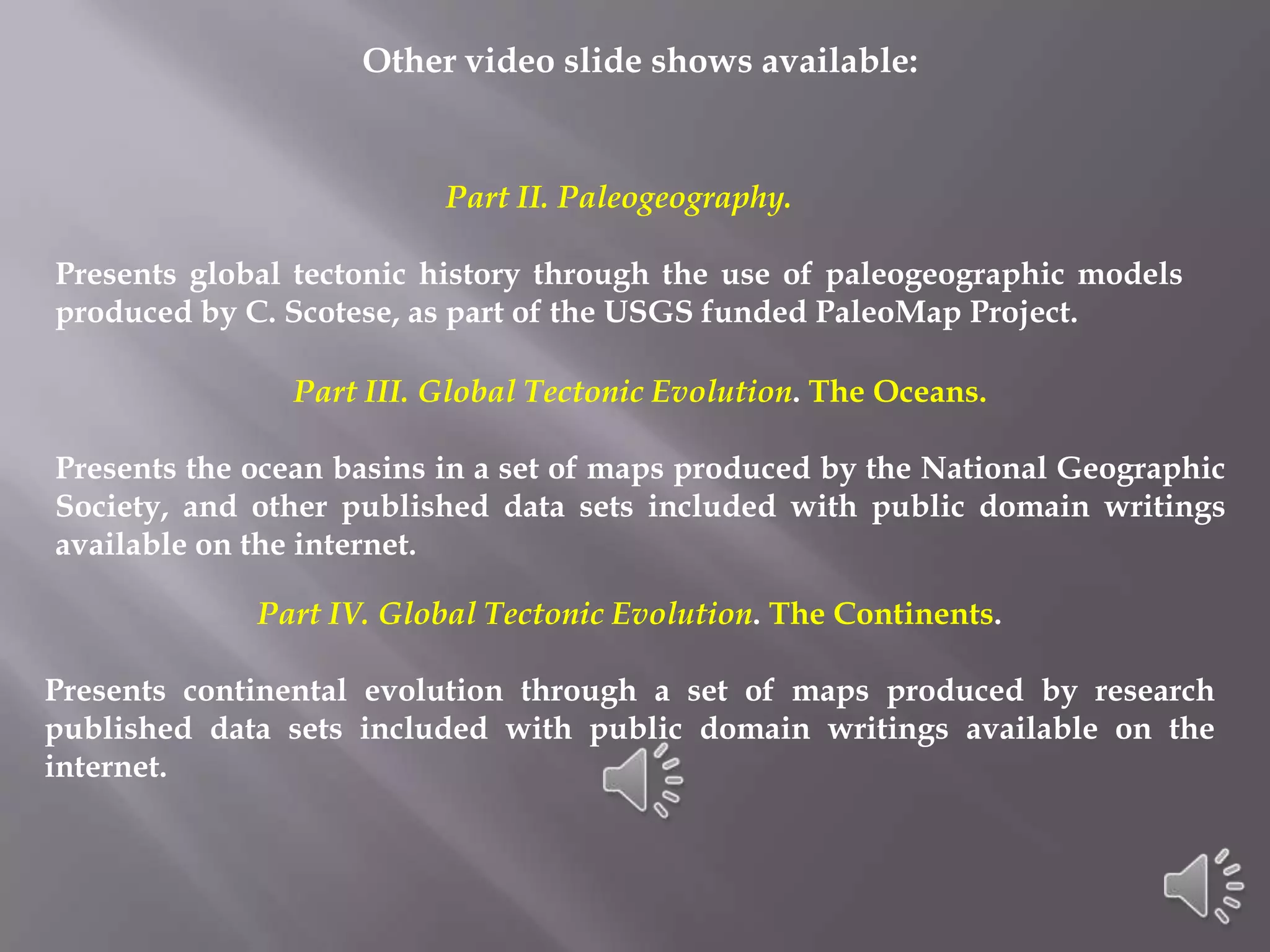 Part I. Plate Tectonics Theory | PPSX